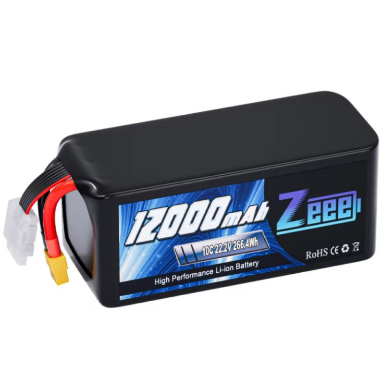 Аккумулятор для FPV Zeeepower 12000mAh, Li-ion, 6S3P, 22.2V (ZEEE12000 ...